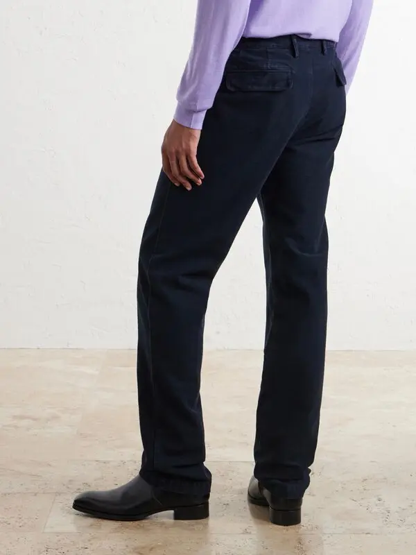 Massimo Alba Ionio2 Straight-leg Cotton Trousers
