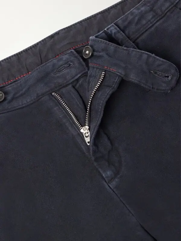 Massimo Alba Ionio2 Straight-leg Cotton Trousers