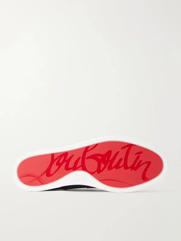 CHRISTIAN LOUBOUTIN Chambeliboat Woven Loafers - Blue