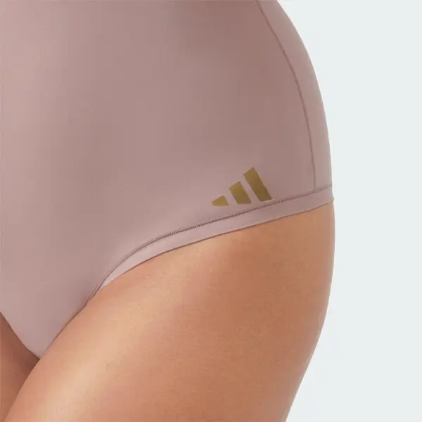 Adidas Active Micro Body Fit Scoop Neck Bodysuit - Purple