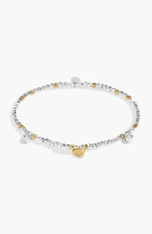 A LITTLES & CO Mommy To Be Charm Bracelet In Silver And Gold-tone