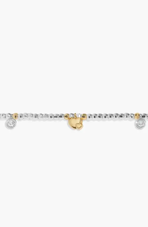 A LITTLES & CO Mommy To Be Charm Bracelet In Silver And Gold-tone