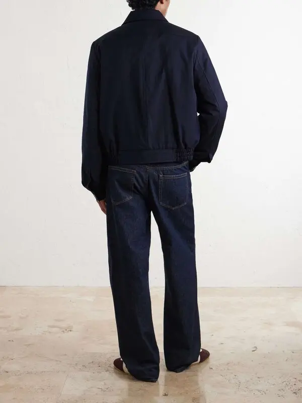 Dries Van Noten Padded Cotton And Wool-blend Blouson Jacket