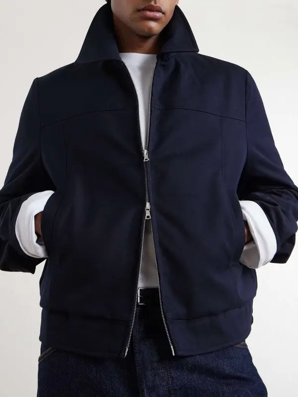 Dries Van Noten Padded Cotton And Wool-blend Blouson Jacket