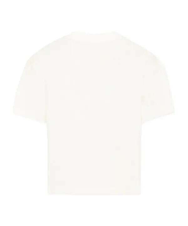 LANVIN Embroidered Logo Crewneck T-shirt - Ivory