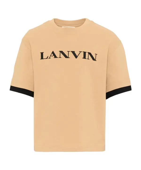 LANVIN Logo Embroidered Crewneck T-shirt