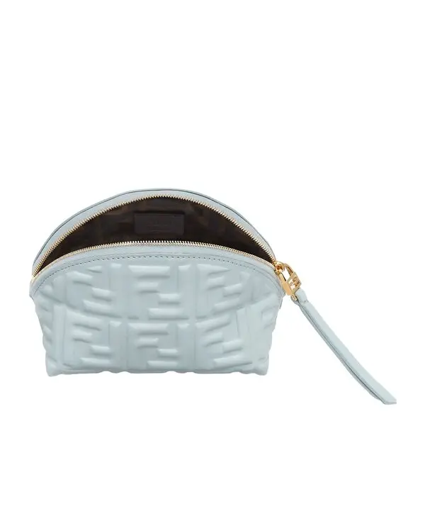 Fendi Nappa Leather Pouch With Ff Motif