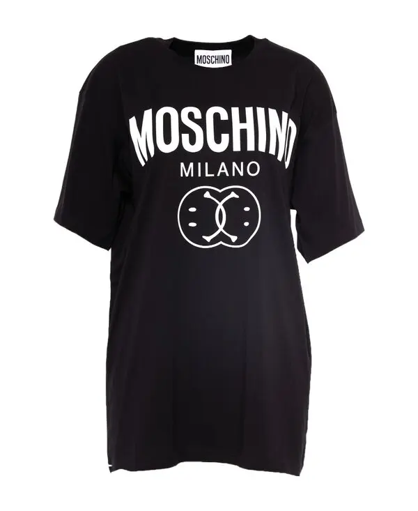 Moschino Round Collar Logo T-shirt - Black