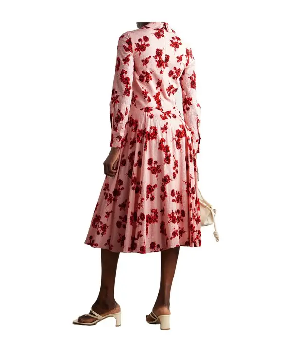 EMILIA WICKSTEAD Rose Print Cotton Dress