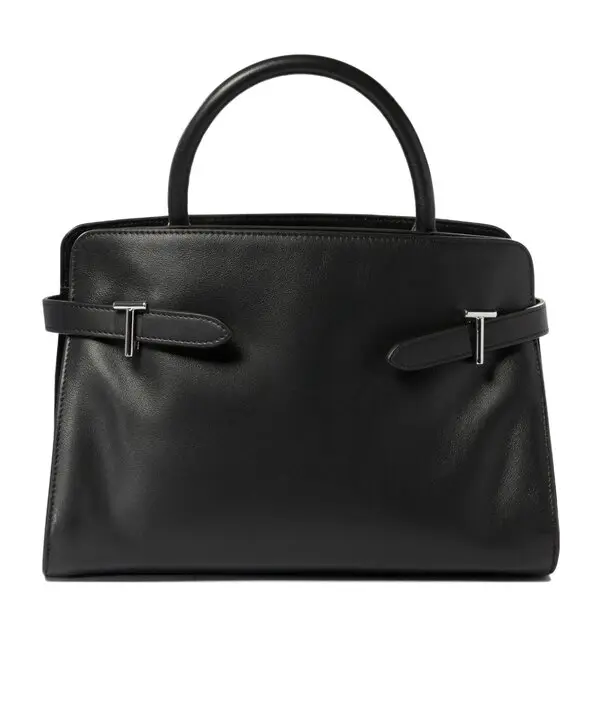 LE TANNEUR Structured Top Handle Tote Bag
