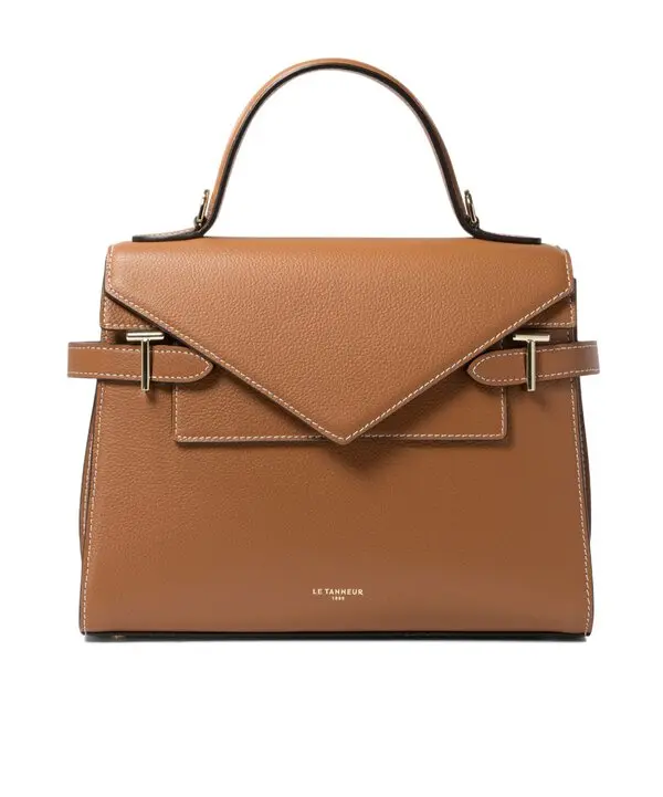 LE TANNEUR Structured Top Handle Tote Bag