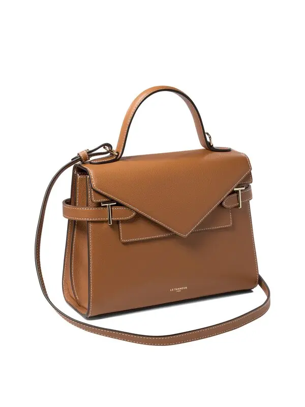LE TANNEUR Structured Top Handle Tote Bag