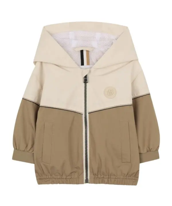 Hugo Boss Colourblock Hooded Coat