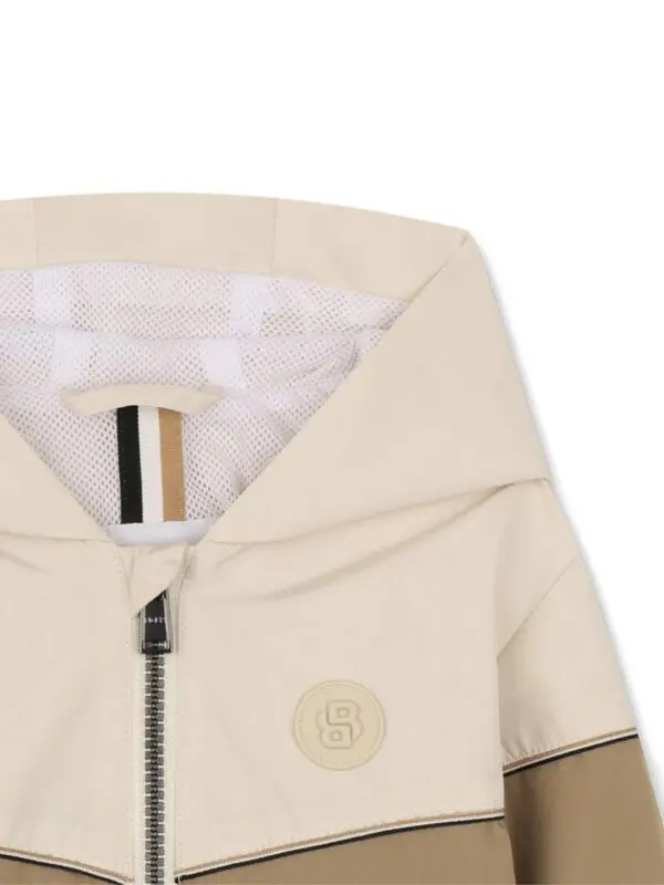 Hugo Boss Colourblock Hooded Coat