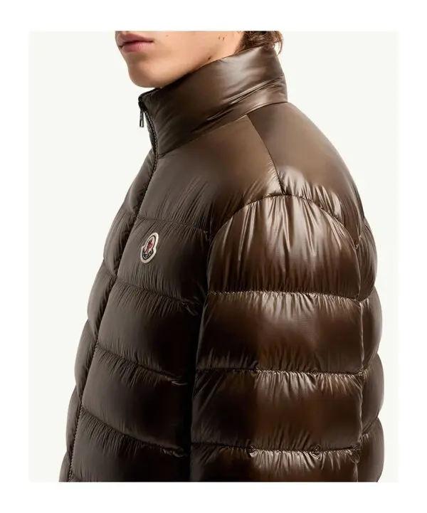 Moncler Sergesta Packable Short Down Jacket - Dark Brown
