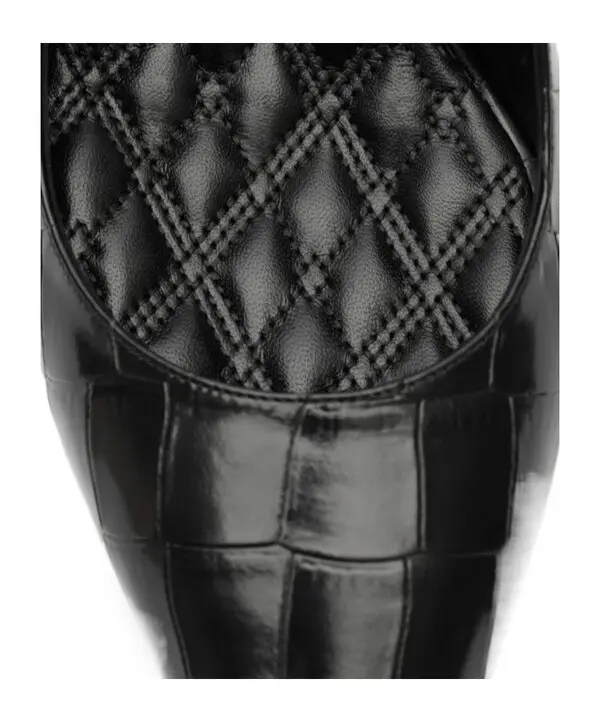 Burberry Crocodile-effect Leather Dame Slingback Pumps
