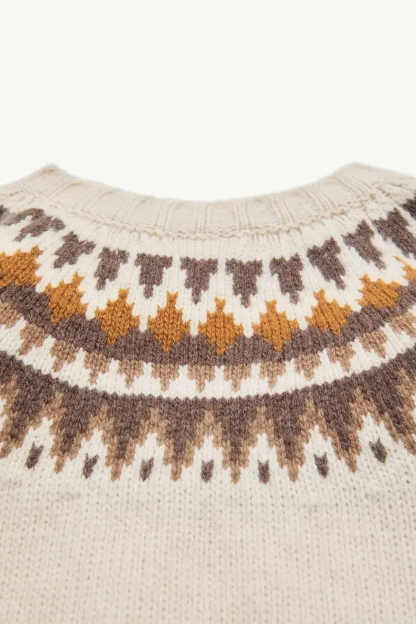 Moncler Geometric Jacquard Wool Cashmere Blend Jumper