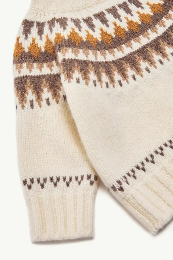 Moncler Geometric Jacquard Wool Cashmere Blend Jumper