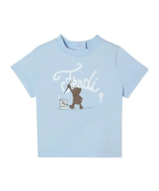 Fendi Bear Cotton T-shirt