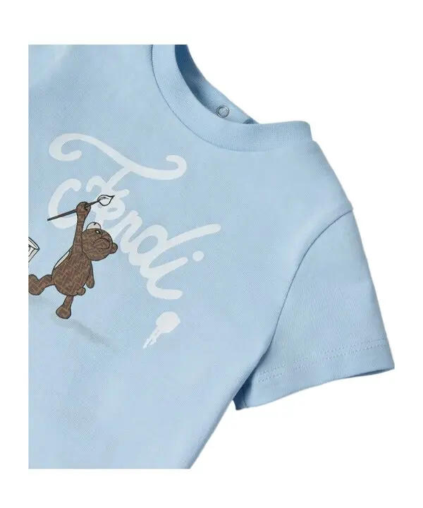 Fendi Bear Cotton T-shirt
