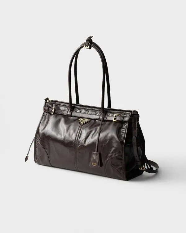 Prada Large Bonnie Large Leather Handbag