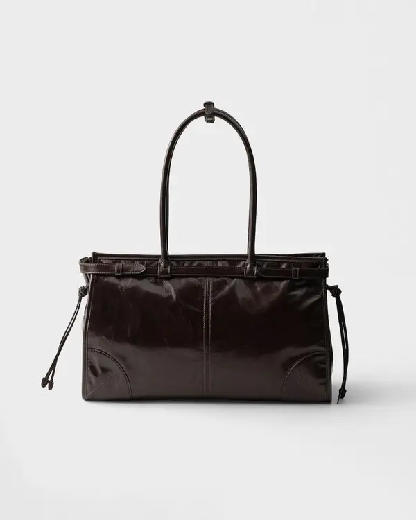 Prada Large Bonnie Large Leather Handbag