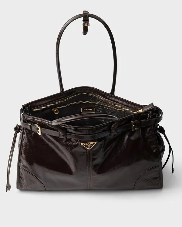 Prada Large Bonnie Large Leather Handbag