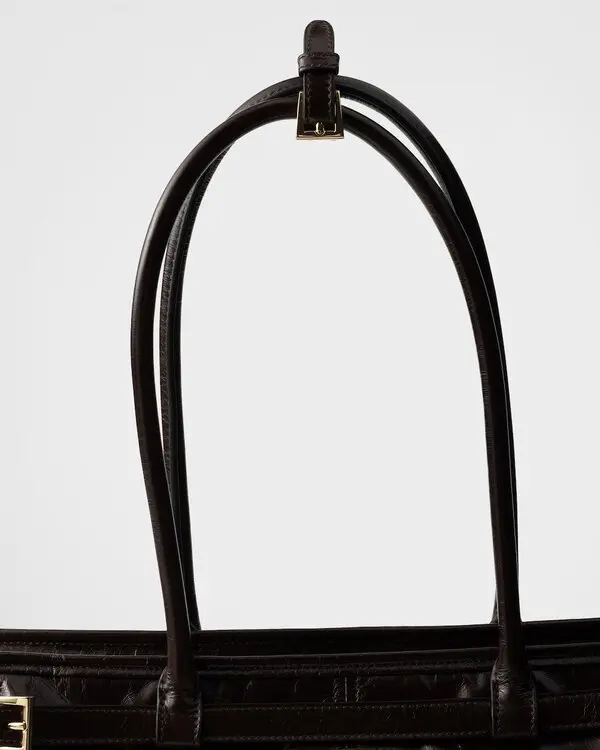 Prada Large Bonnie Large Leather Handbag