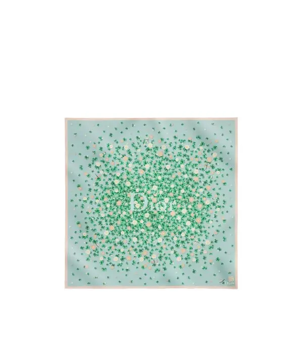 Dior Water Lily 90 Square Scarf