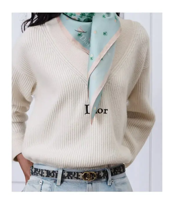 Dior Water Lily 90 Square Scarf