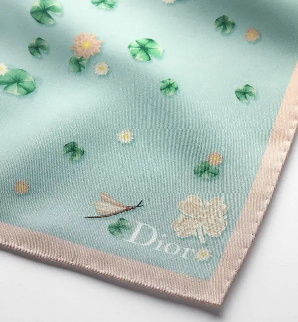 Dior Water Lily 90 Square Scarf