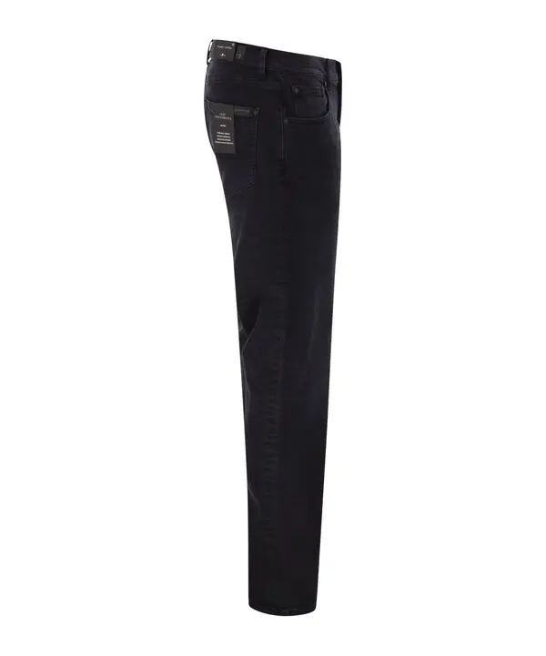 7 For All Mankind Slimmy Tapered Low Jeans In Denim