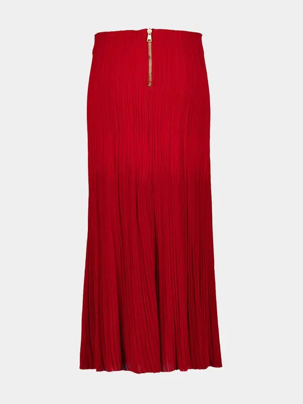 Balmain Pleated Maxi Skirt