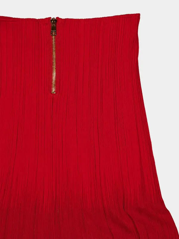 Balmain Pleated Maxi Skirt