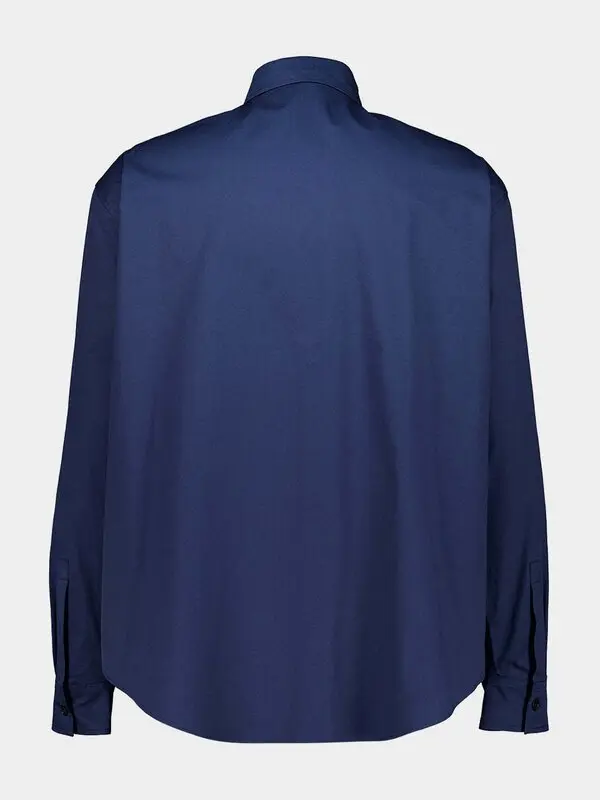 Balmain Logo-embroidered Chest-pocket Shirt
