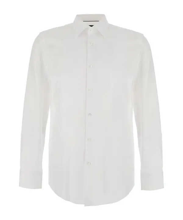 Hugo Boss Regular Fit Pointed Collar Shirt - White