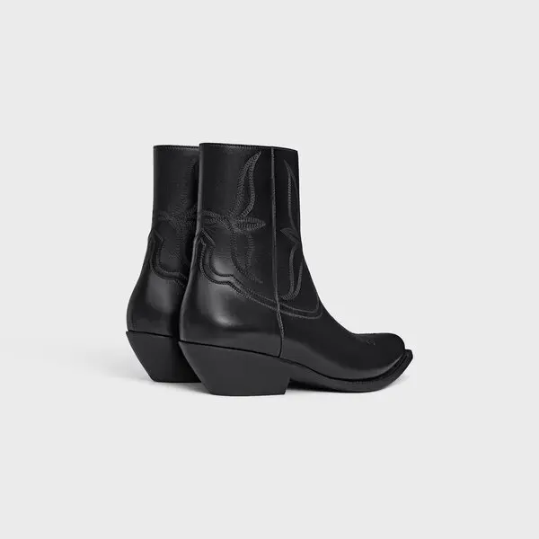 Celine Boot Leon In Shiny Calfskin