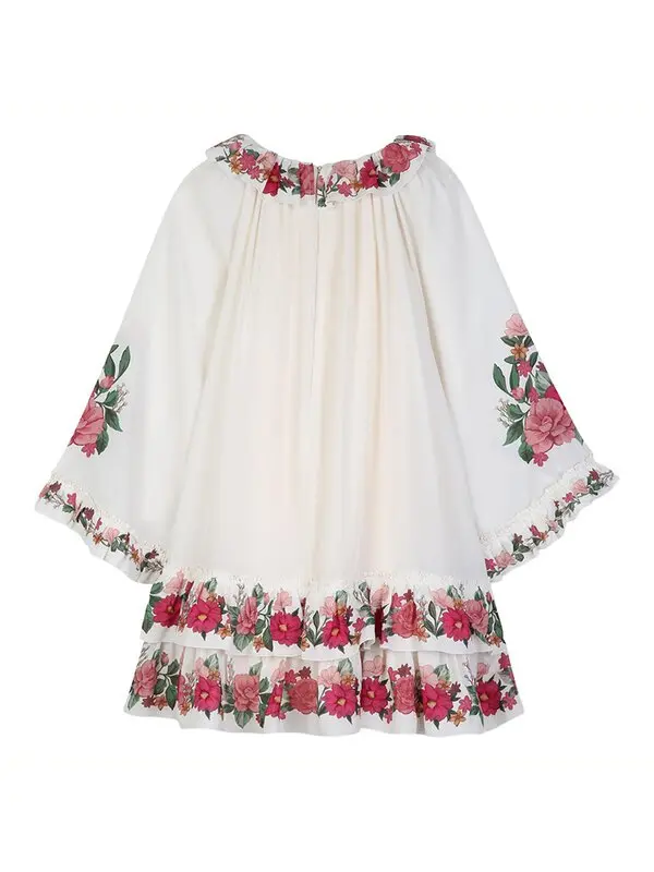 Chloé Floral-print Ruffled Dress