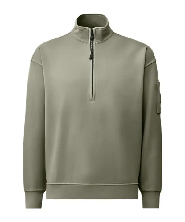 C.P. COMPANY Lens-detail Quarter-zip Sweatshirt