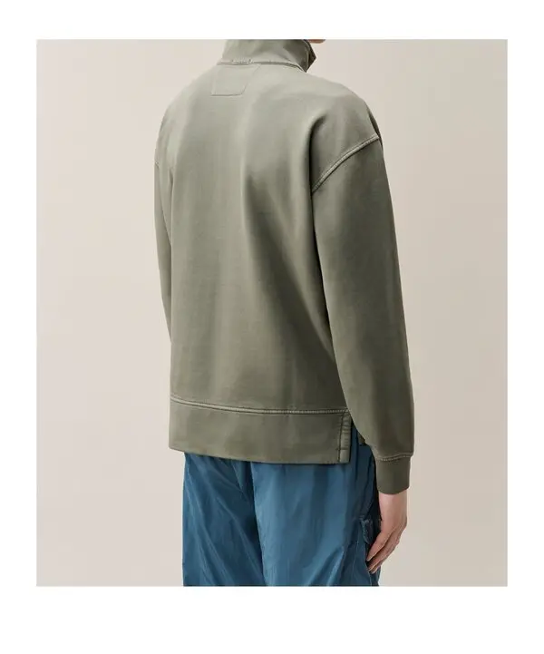 C.P. COMPANY Lens-detail Quarter-zip Sweatshirt