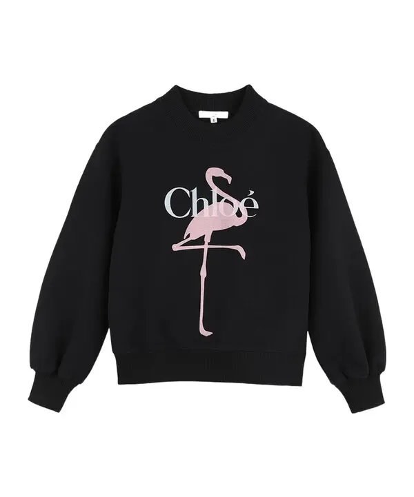 Chloé Logo-print Flamingo Sweatshirt