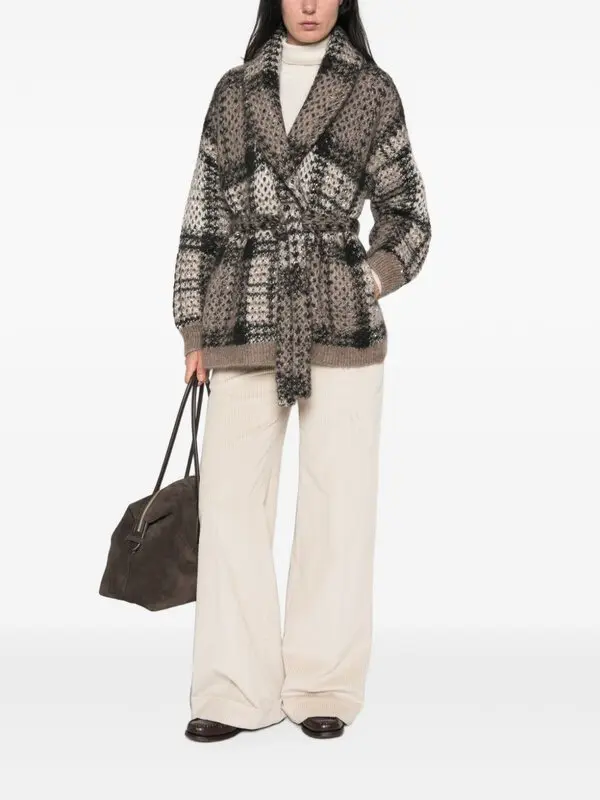 Brunello Cucinelli Embellished Knit Cardigan