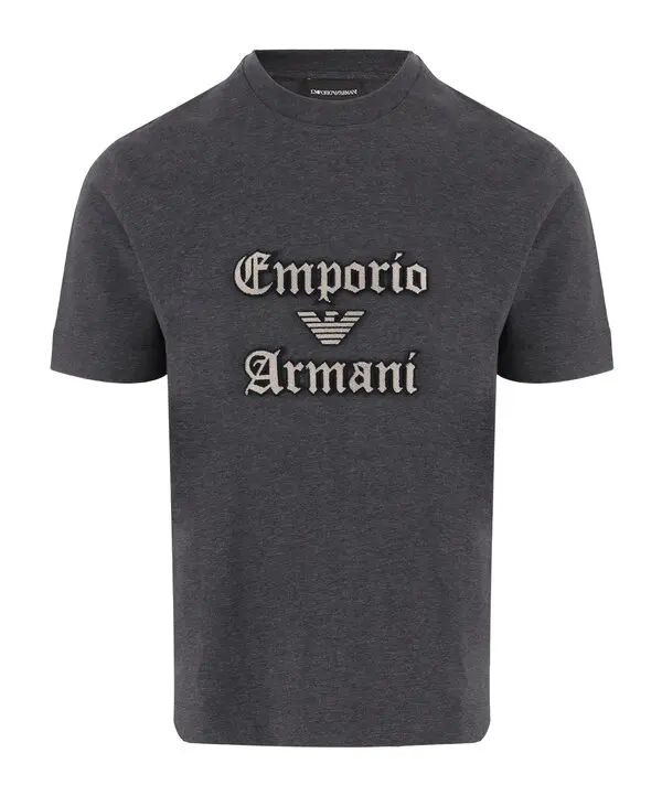 Emporio Armani Logo-embroidered T-shirt
