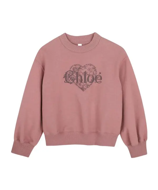 Chloé Logo-print Heart-motif Sweater