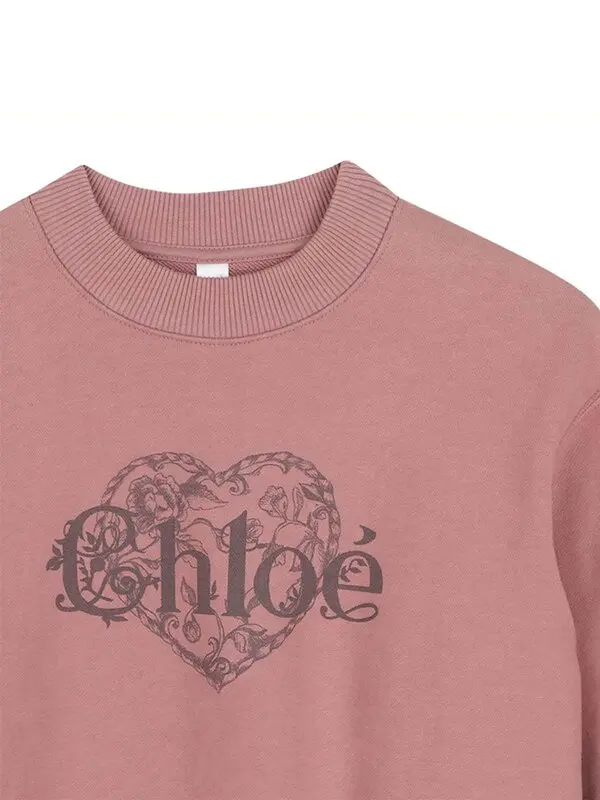 Chloé Logo-print Heart-motif Sweater