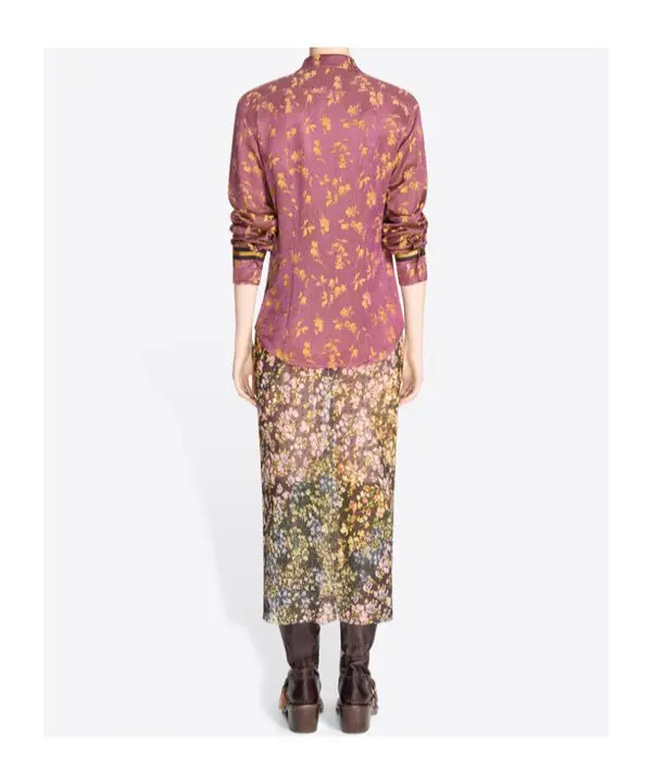 Dries Van Noten Jacquard Midi Skirt