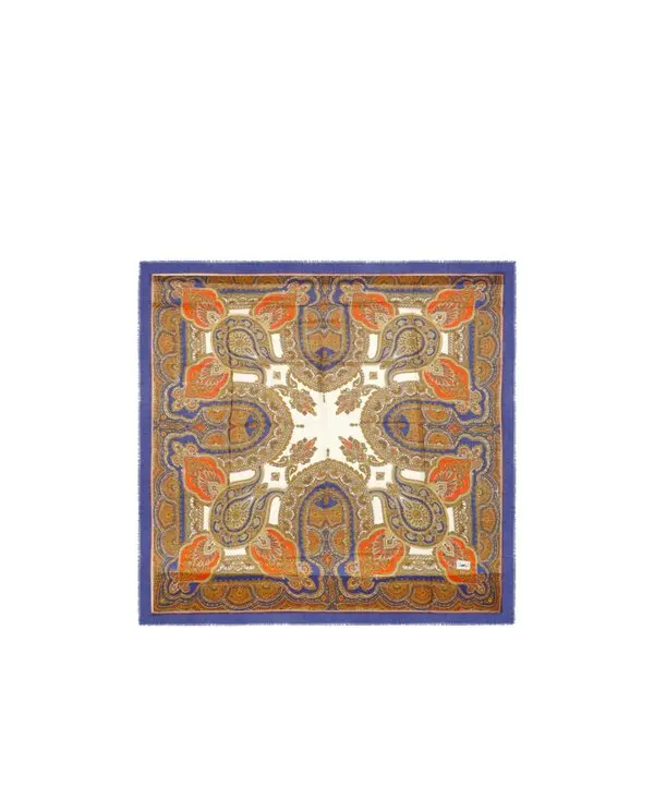 Saint Laurent Paisley Print Scarf - No