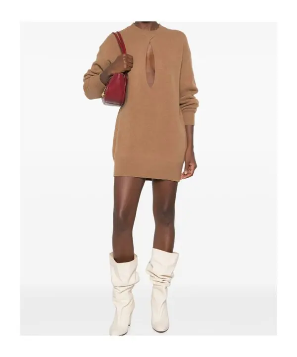 Elisabetta Franchi Cut-out Knitted Mini Dress