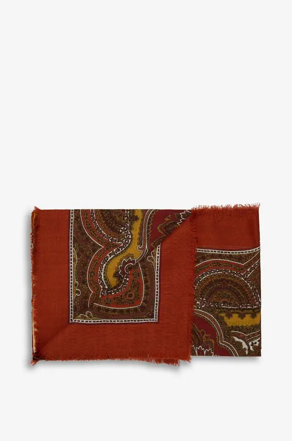 Saint Laurent Patterned Scarf