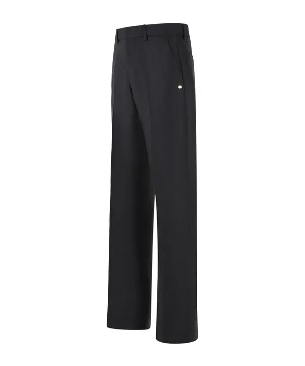 Amiri Virgin Wool Blend Ma Pants - Black
